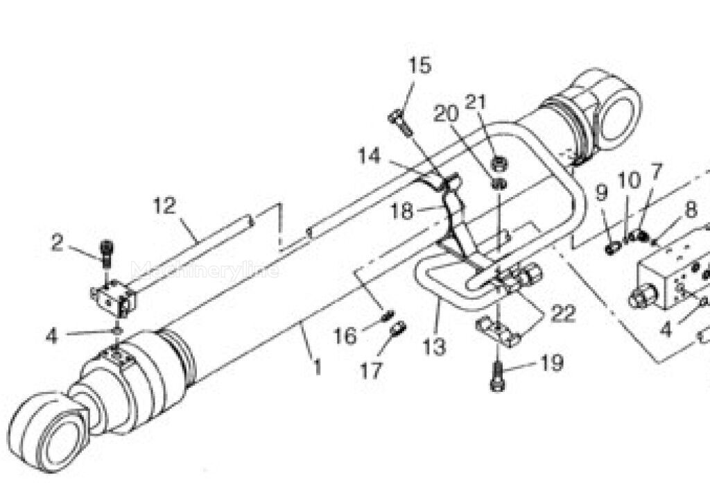 Case KRV3485 hidraulični cilindar za CX225SR građevinske mašine