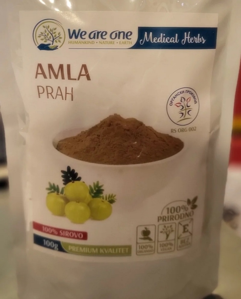 AMLA (Phyllanthus emblica) ORGANSKA U PRAHU 100g WAO