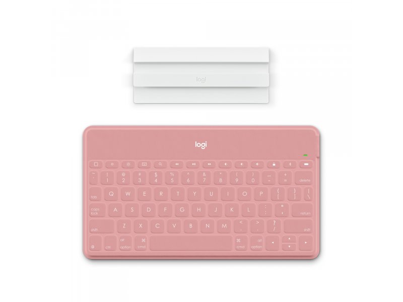 LOGITECH TASTATURA KEYS-TO-GO ULTRA-LIGHT, ULTRA-PORTABLE BLUETOOTH ZA IPHONE, IPAD, APPLE TV I MAC – ROZE – UK