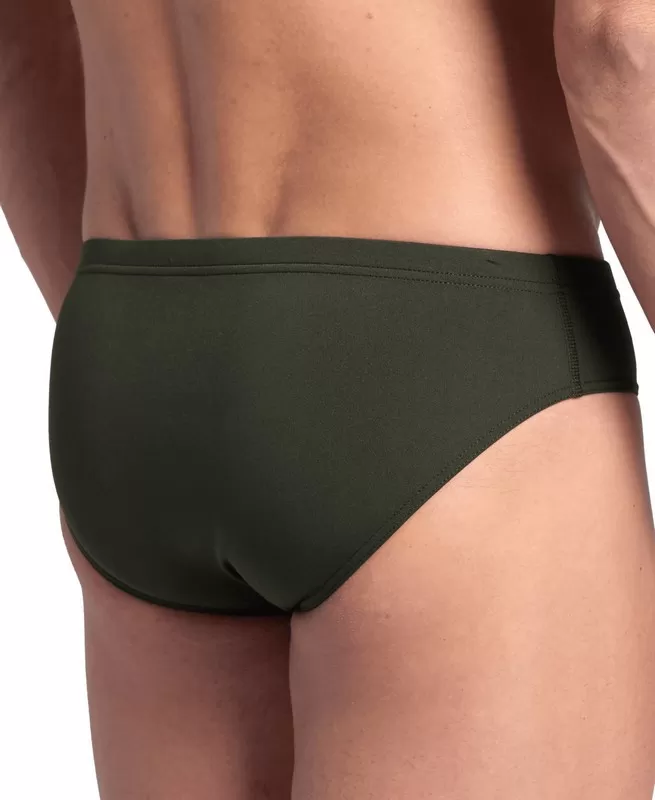 MENS TEAM SWIM BRIEFS SOLID DARK SAGE