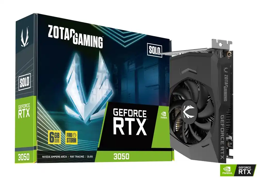 GRAFIČKA KARTA ZOTAC GAMING GEFORCE RTX 3050 SOLO 6GB DDR6 96 BIT 3XDP/HDMI