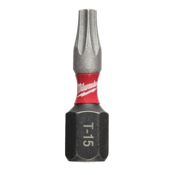 MILWAUKEE Udarni bitsevi TX SHOCKWAVE ojačani 1/4" T15 x 25mm