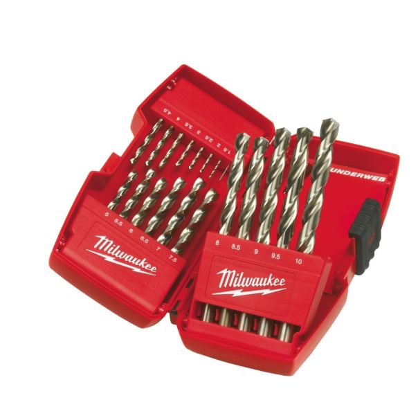 MILWAUKEE Burgije THUNDERWEB 1-10mm HSS-G set 19/1