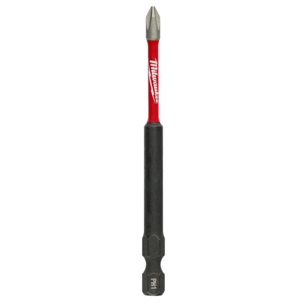 MILWAUKEE Udarni bit PH SHOCKWAVE ojačani 1/4" PH1 x 90mm