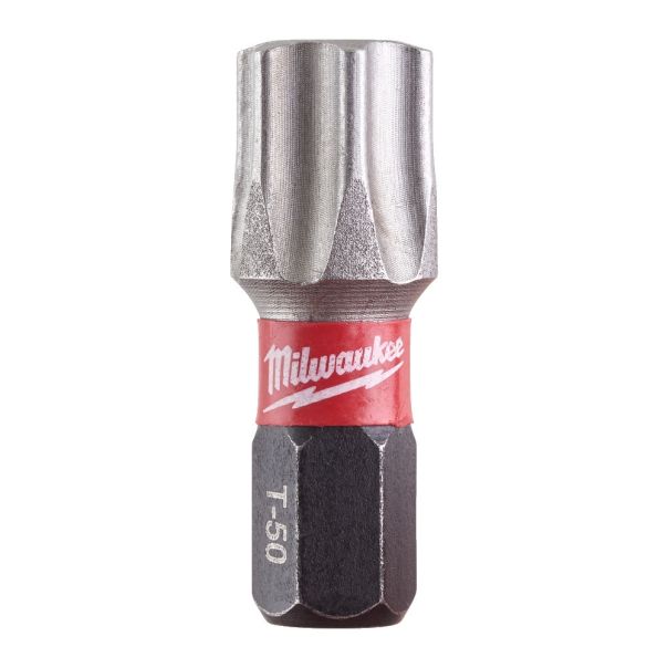 MILWAUKEE Udarni bitovi TX SHOCKWAVE ojačani 1/4" T50 x 25mm (set od 15 kom)