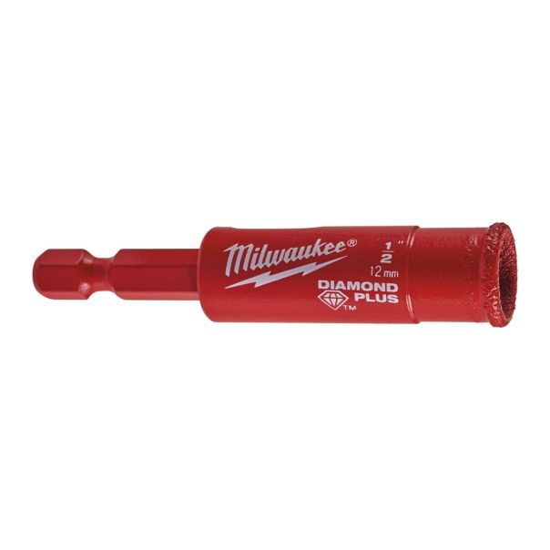 MILWAUKEE Dijamantska burgija Diamond Plus za suvo/mokro bušenje 1/4" 12 mm