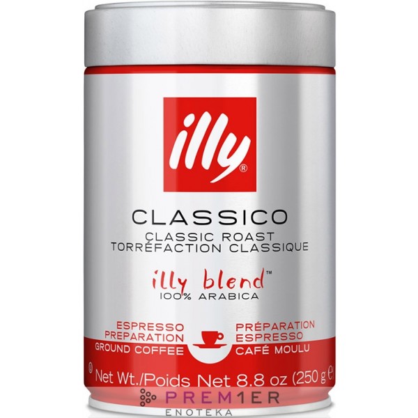 Illy Classico 100% Arabica Blend Espresso mlevena kafa 250g