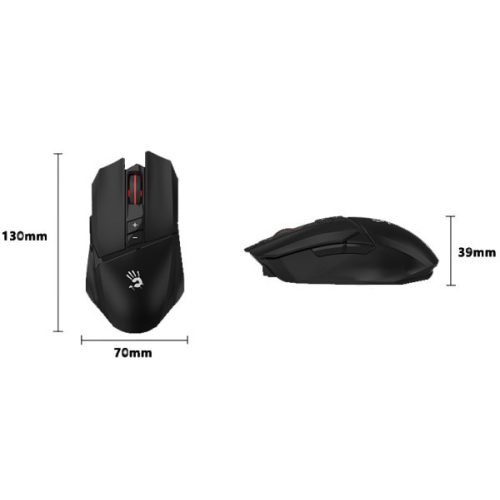 A4-R36 ULTRA A4Tech Bloody 2.4GHz Bezicni Gejming mis, Type-C AIR+WIRED 1000Hz/100-12,000 130mm