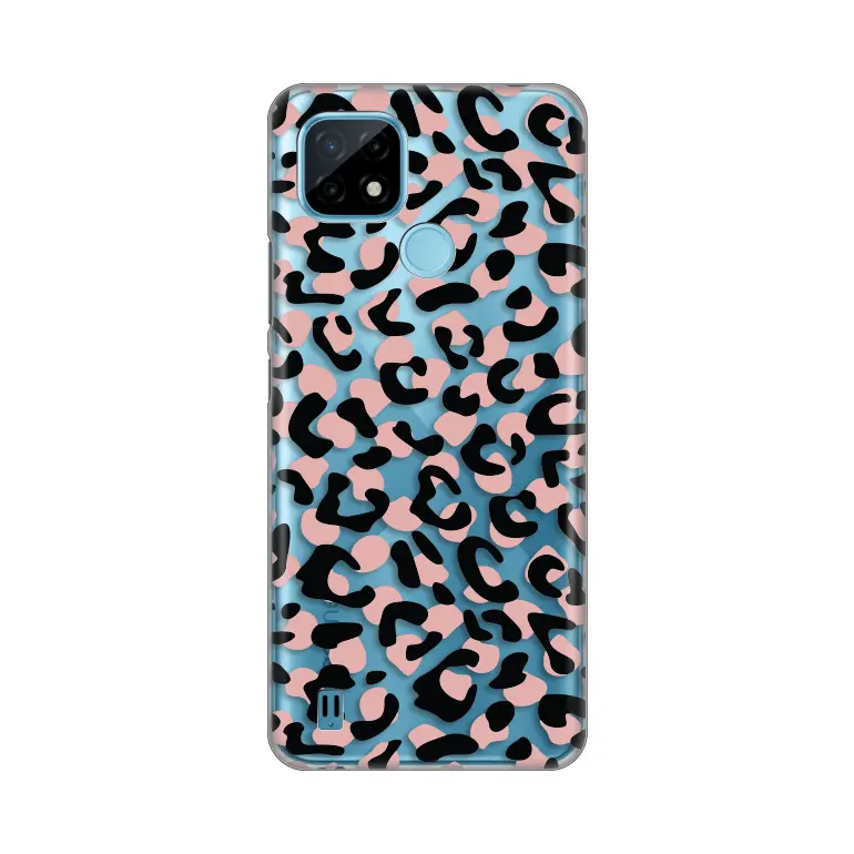 TELEMPIRE Silikonska maska Print Skin za Realme C21 Animal providna