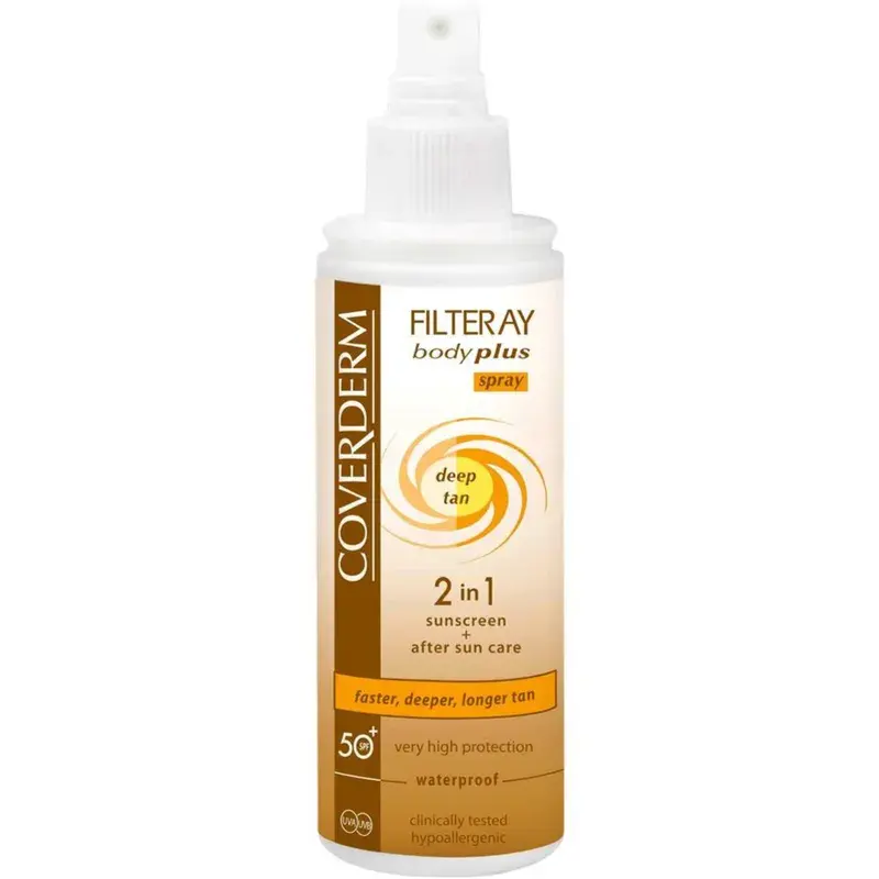 Coverderm Filteray Body Plus Sprej za telo, SPF50