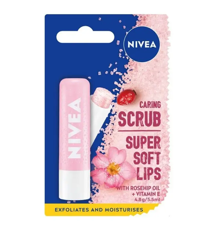 NIVEA Balzam za usne, Rosehip Oil & VItamin E, 4.8g