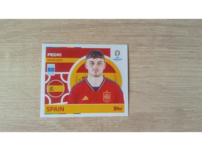 Euro 2024 Uefa Topps sličica broj ESP 12