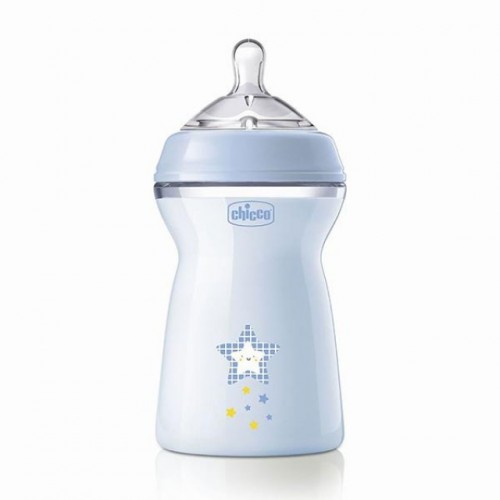 Chicco nf plastična flašica 330ml silikon 6m+ dečak