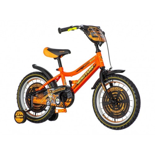 Narandžasta moto cross muška dečija bicikla -mot161