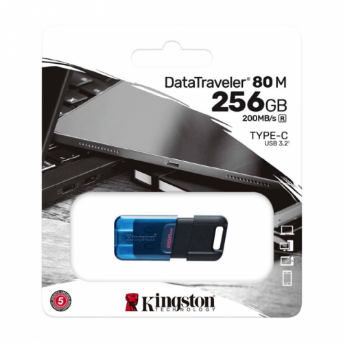 USB Kingston DT80M/ 256GB USB Type-C DataTraveler read 200MB/s read