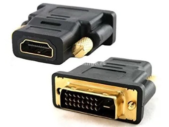 E-GREEN Adapter DVI-D Dual Link (M) - HDMI (F) crni