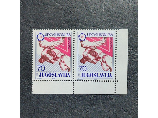 1986 SFRJ - DŽUDO - Evropsko prvenstvo *PAR*
