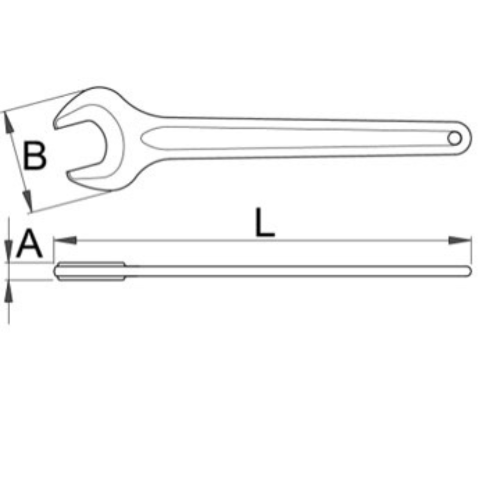 Unior – Ključ viljuškasti jednostrani 38 117/4 – 615274
