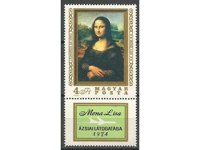 Mađarska,Umetnost-`Mona Lisa` 1974.,čisto