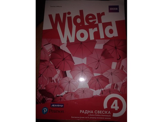 Radna sveska engleski Wider World 4