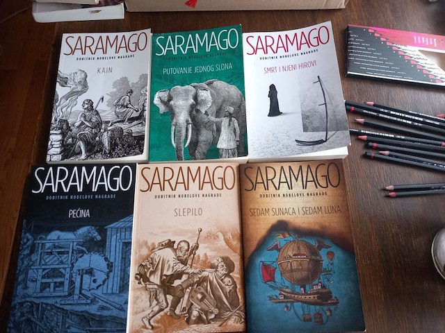 Žoze Saramago komplet od 6 NOVIH knjiga  (video)