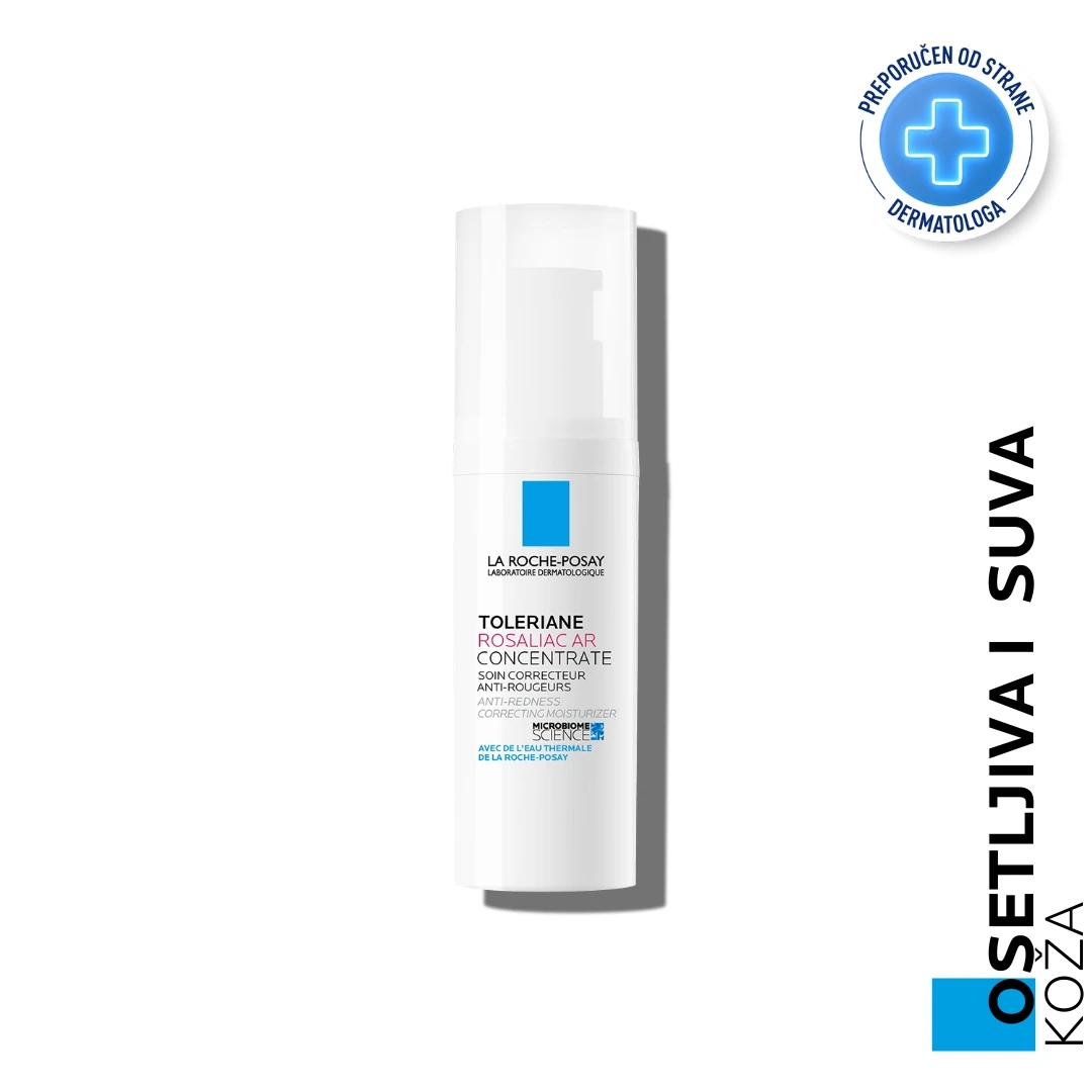 La Roche Posay TOLERIANE ROSALIAC AR CONCENTRATE Korektivna Nega za Ublažavanje Crvenila sa Zelenim Pigmentom 40 mL