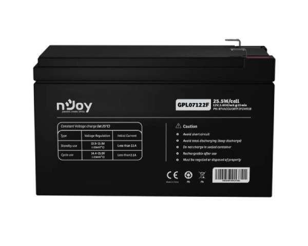 NJOY GPL07122F baterija za UPS 12V 7Ah (BTVACGUOBTF2FCW01B)