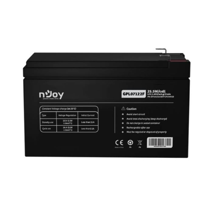 GPL07122F baterija za UPS 12V 7Ah (BTVACGUOBTF2FCW01B)