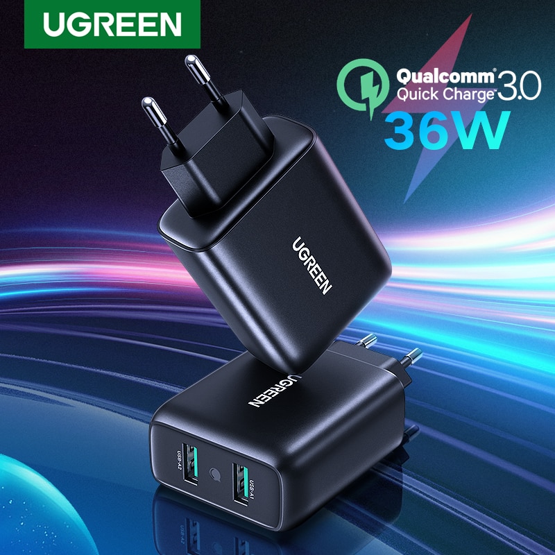 UGREEN CD161 USB Brzi punjač 3.0 2xUSB 36W