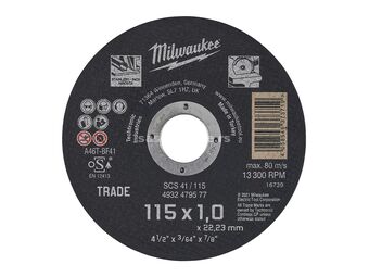 MILWAUKEE Rezni disk za metal 115 x 1 x 22.2 mm