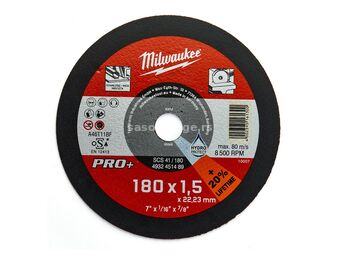 MILWAUKEE Tanka rezna ploča za metal PRO+ 180 x 1.5 x 22.2 mm