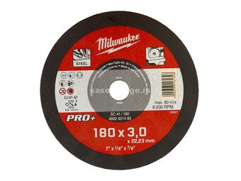 MILWAUKEE Tanka rezna ploča za metal PRO+ 180 x 3 x 22.2 mm