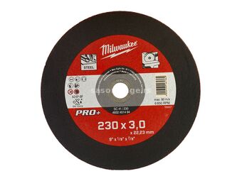 MILWAUKEE Tanka rezna ploča za metal PRO+ 230 x 3 x 22.2 mm