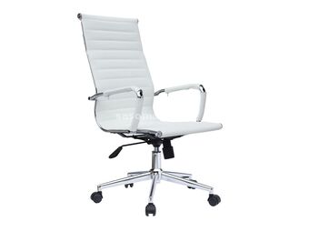 MB Stolice - Radna fotelja B 625 bela eko koža