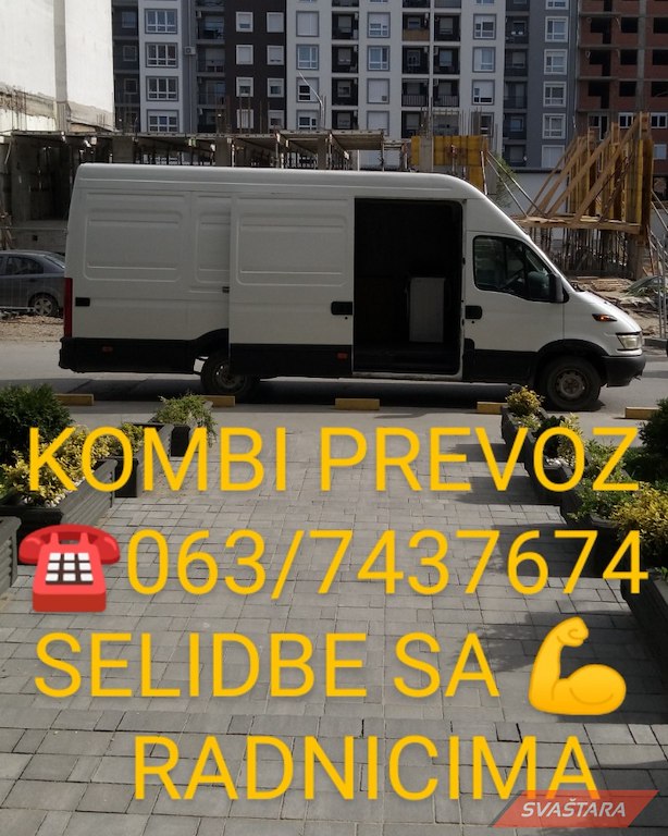 SELIDBE 063/7437674 KOMBI PREVOZ SUBOTICA