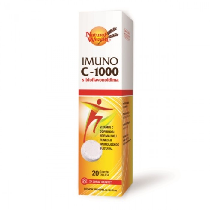 Imuno C-1000 s bioflavonoidima – 20 šumećih tableta