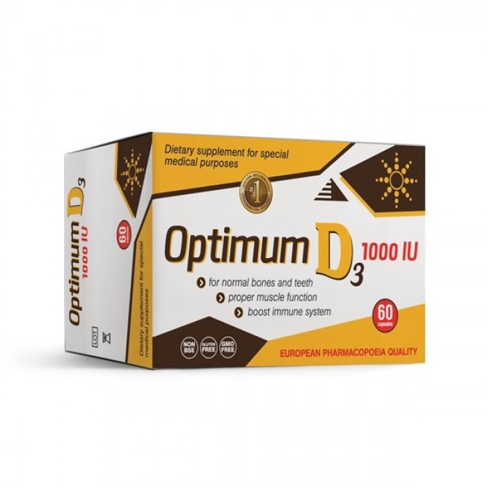 Optimum D3 1000 IU – 60 kapsula