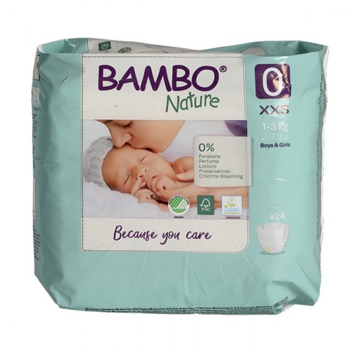 Pelene za bebe Eco-Friendly veličina 0 (1-3 kg) – 24 kom