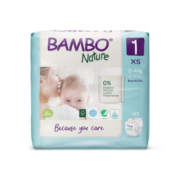 Pelene za bebe Eco-Friendly veličina 1 (2-4 kg) – 22 kom