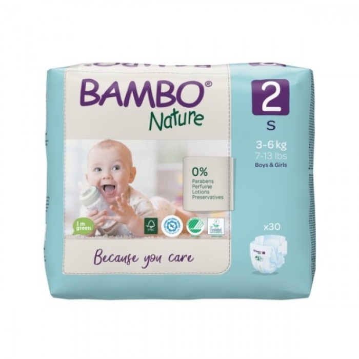 Pelene za bebe Eco-Friendly veličina 2 (3-6 kg) – 30 kom