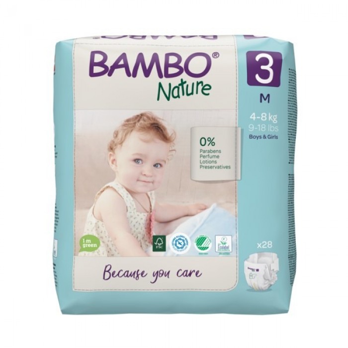 Pelene za bebe Eco-Friendly veličina 3 (4-8 kg) – 28 kom