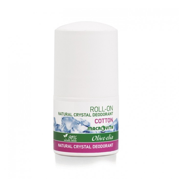 Prirodni dezodorans od kristala roll-on Pamuk – 50 ml