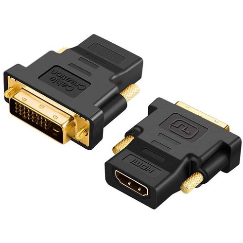 Linkom Adapter DVI (24+1) na HDMI (m/ž) crni