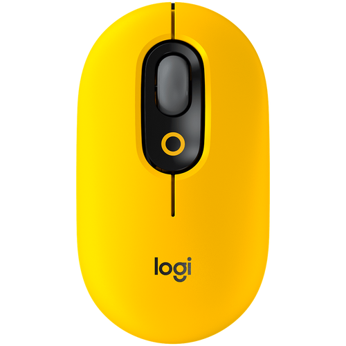 LOGITECH POP Mouse with emoji - BLAST_YELLOW - 2.4GHZ/BT - EMEA - CLOSE BOX