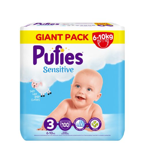 Pufies pelene Giant pack sensitive