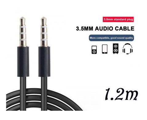 Xwave Audio kabl 3.5mm-3.5mm AUX 1.2m crni