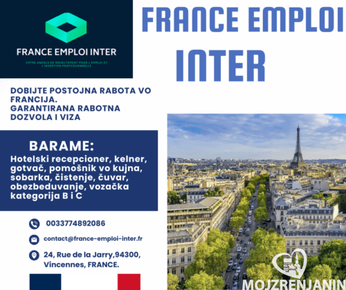 Rad u hotelu u Francuskoj – Garantovana radna dozvola
