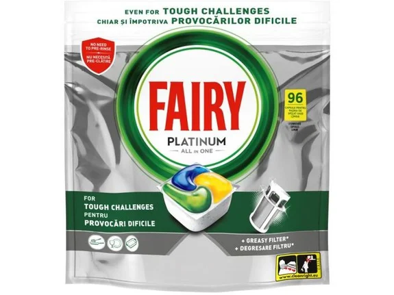 Fairy Kapsule za pranje sudova Platinum 96 komada