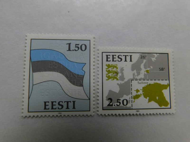 EESTI 1991 KOMPLET ČISTA SERIJA