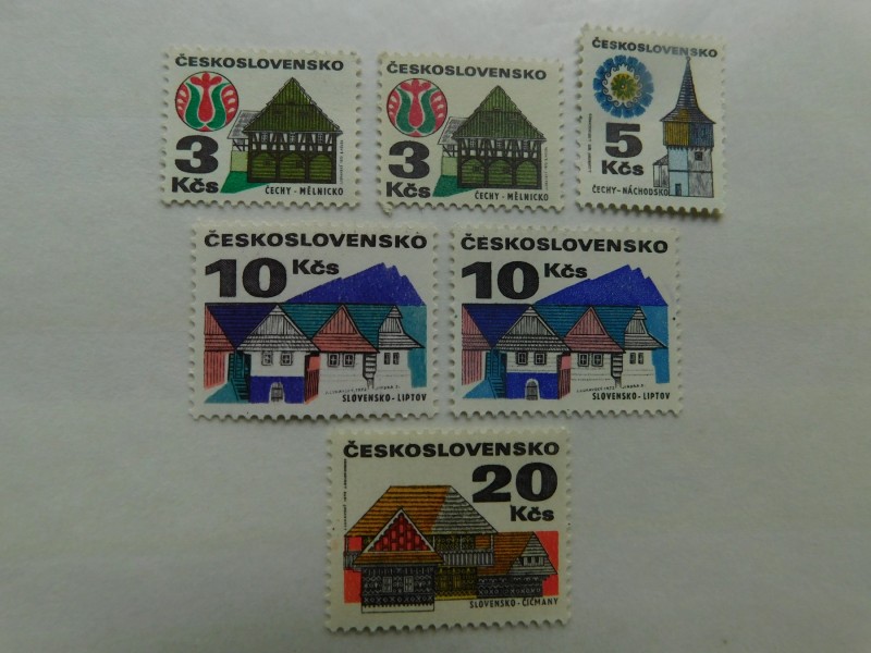 ČESKOSLOVENSKO 1972 KOMPLET ČISTA SERIJA